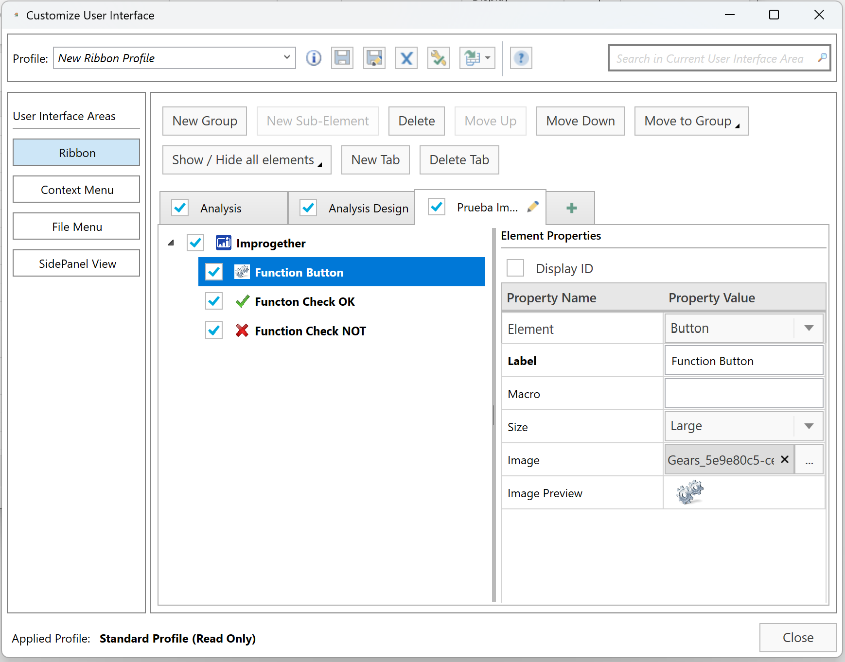 Pestaña personalizada en cinta de opciones Excel con SAP Analysis for ...